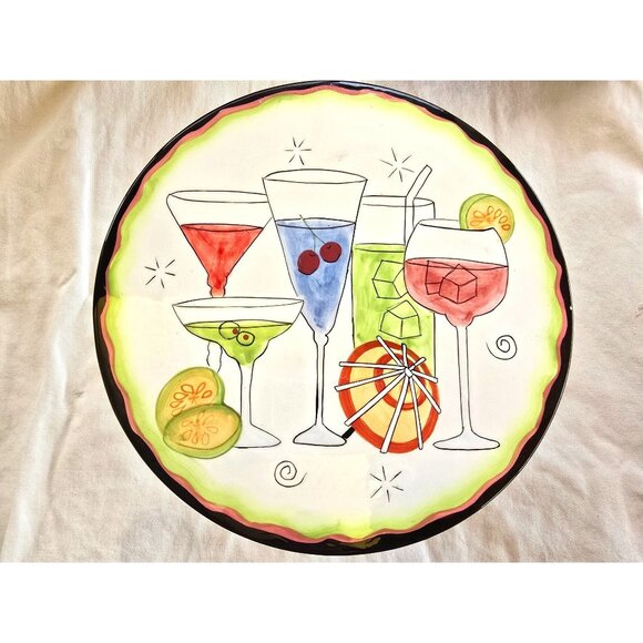 Kitchen | Fizz Cocktail Party Ceramic Cake Stand Barware | Poshmark